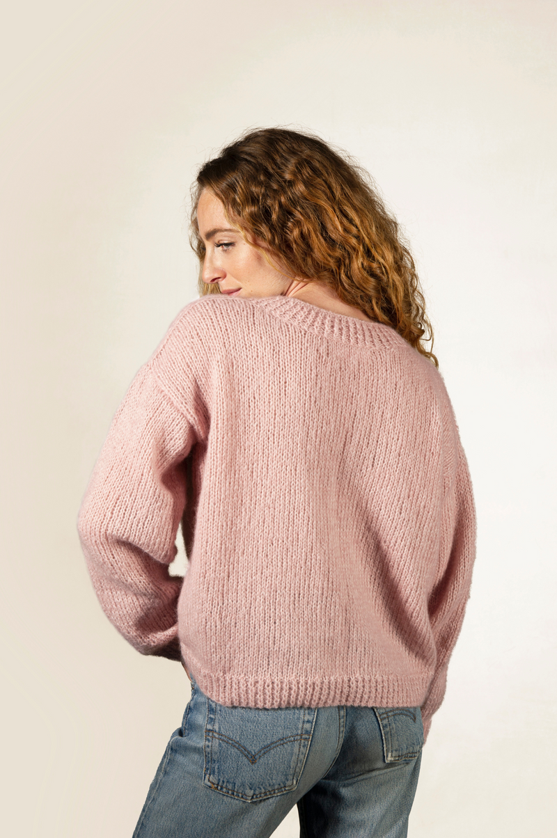 Gilet Violette rose