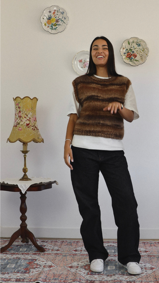 Pull Dolores sans manches – Les Mains de Mamie